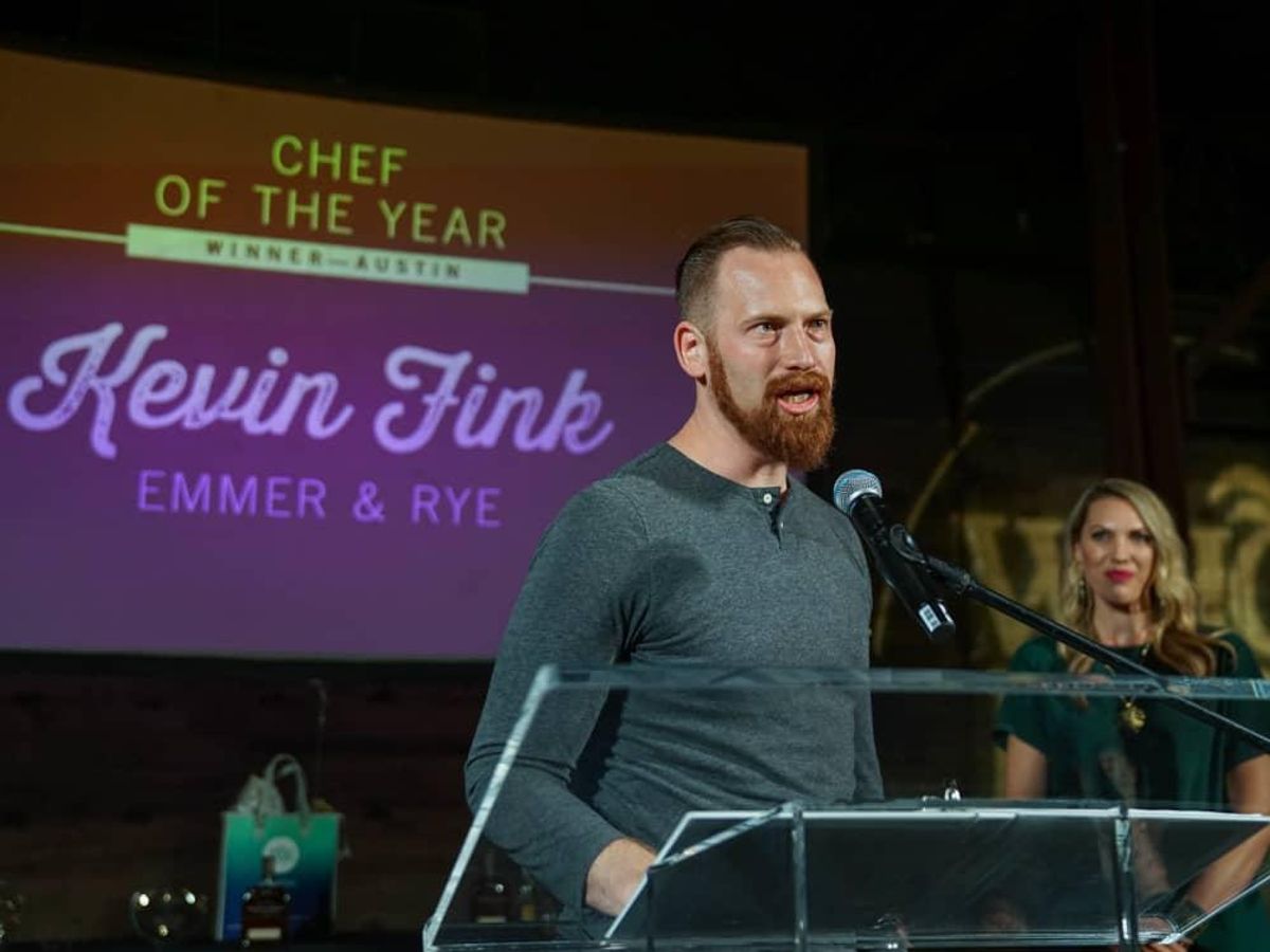 Austin Chef of the Year winner, Kevin Fink. - CultureMap San Antonio