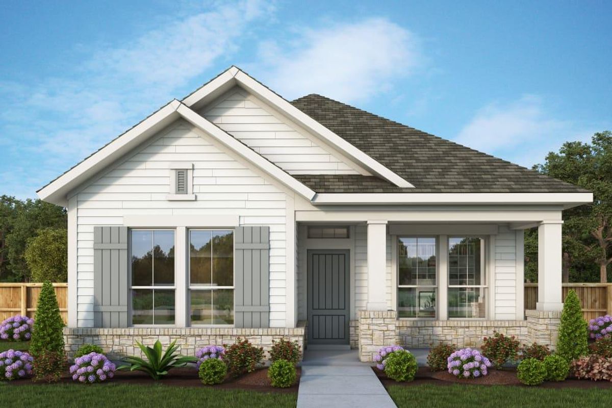 A rendering of a David Weekley garden home, coming soon to The ...