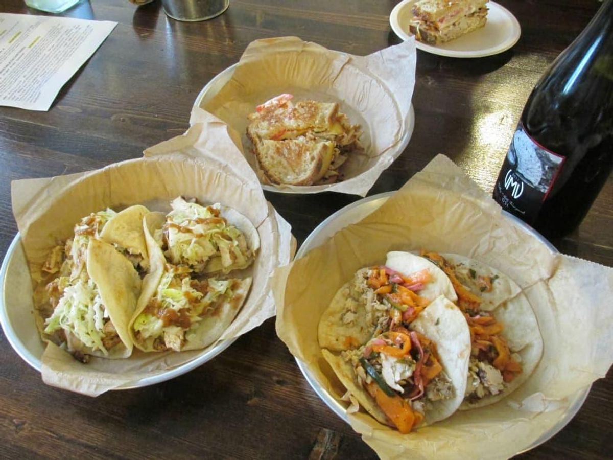 The Hye Market serves simple farm-to-table food, including tacos and ...