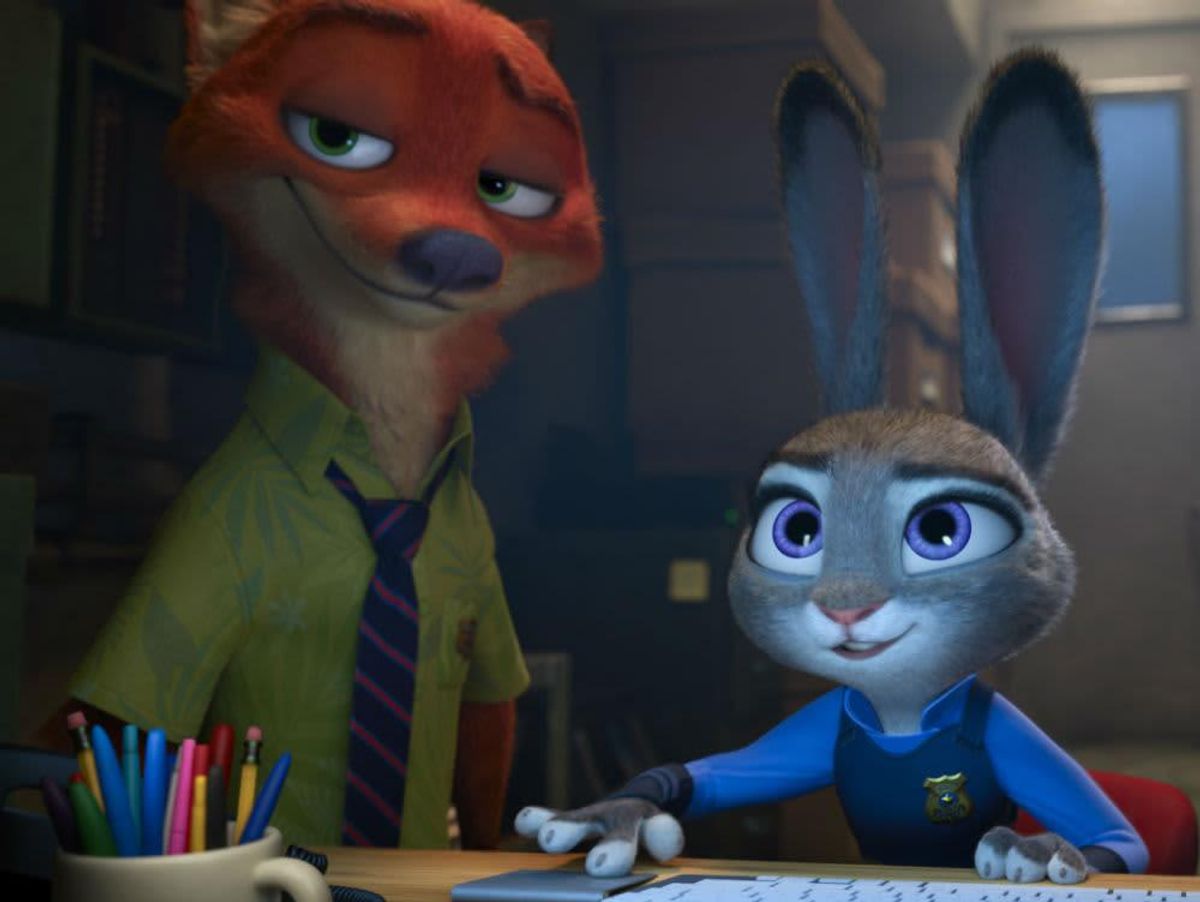 Jason Bateman plays Nick Wilde and Ginnifer Goodwin plays Judy Hopps in ...