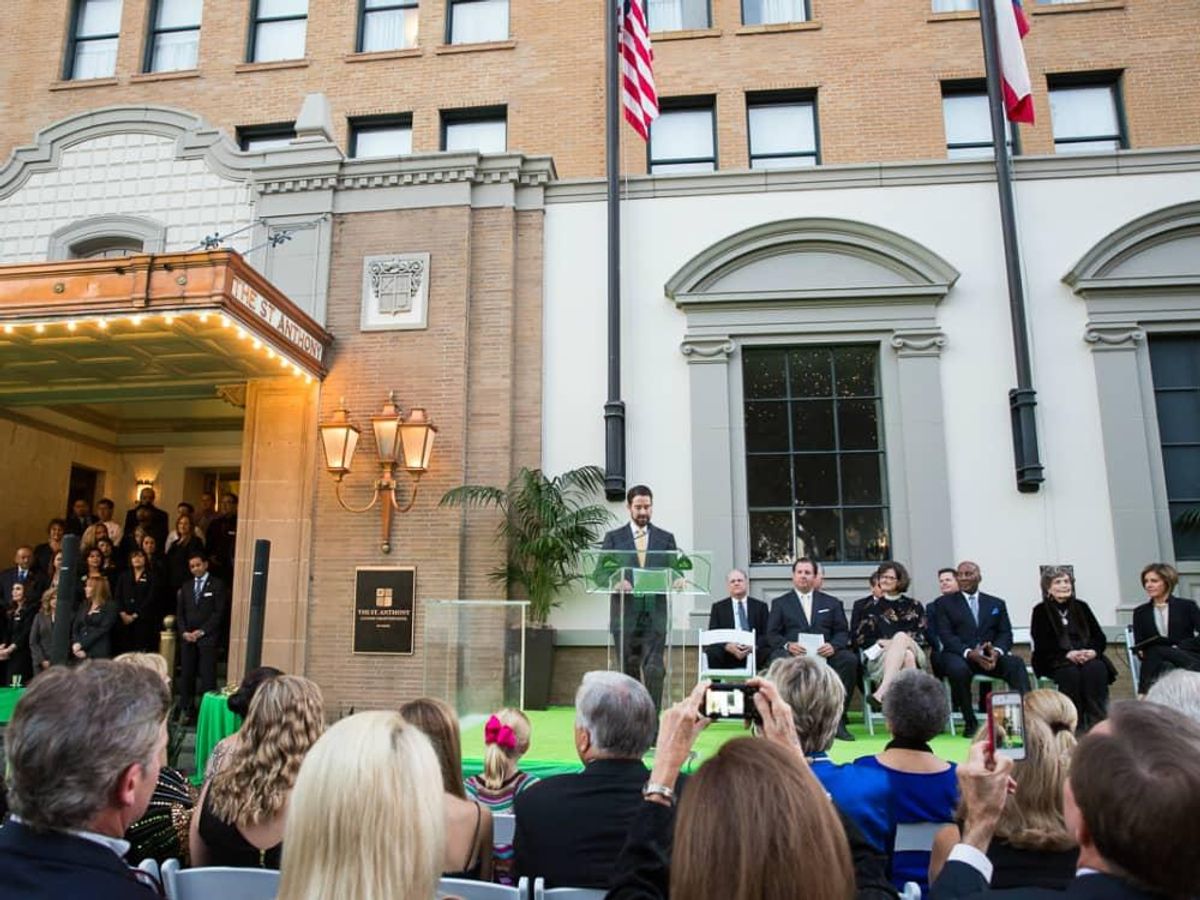 Brandon Raney, founding principal of BC Lynd, spoke at the hotel's ...