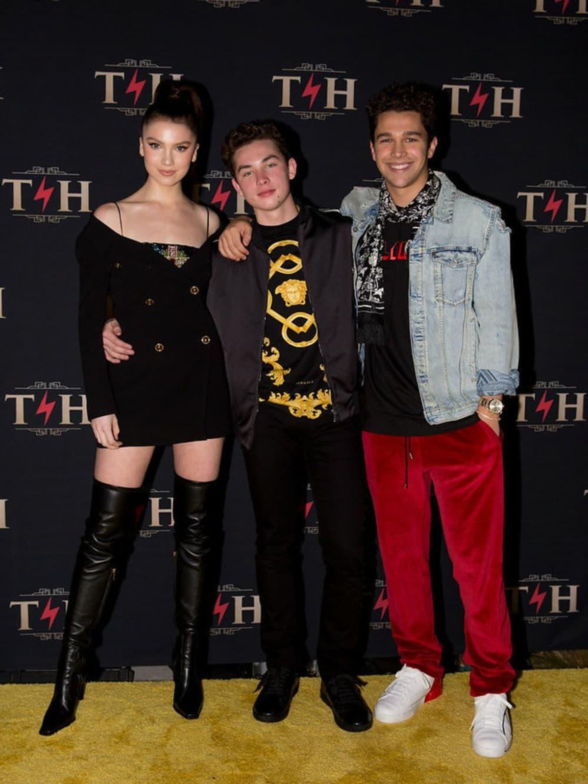 Maya and Thomas Henry with Austin Mahone. - CultureMap San Antonio